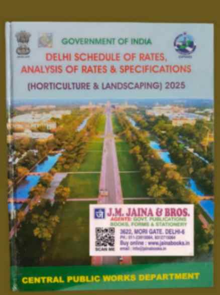 Buy online CPWD Delhi Schedule of Rates DSR, Analysis of Rates DAR And ...