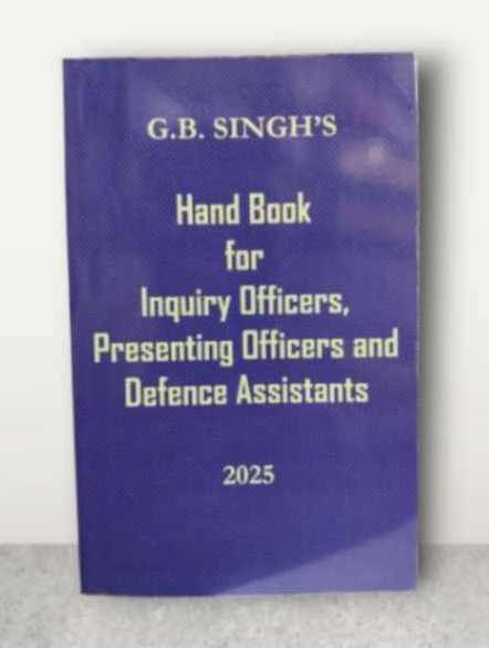 Buy online Handbook for Inquiry Officers, Presenting Officers and ...